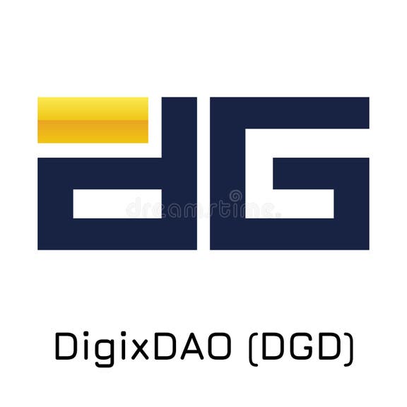 DigixDAO DGD Moneda Crypto I Del Ejemplo Del Vector Ilustración del ...