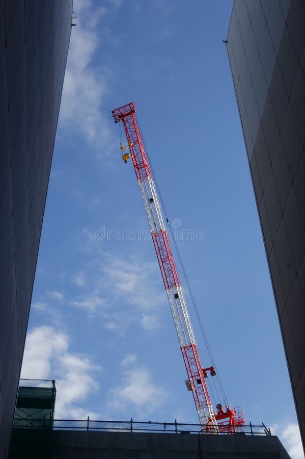 Large Crane for Building Construction Stock Image - Image of buildings ...