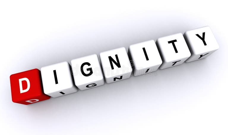 Dignity Word Block on White Stock Photo - Image of advocacy ...