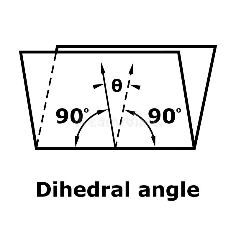 Dihedral Angle Vector Illustration Isolated Stock Vector - Illustration ...