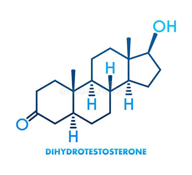 Dihydrotestosterone Icon. DHT Hormone Chemical Molecular Structure ...