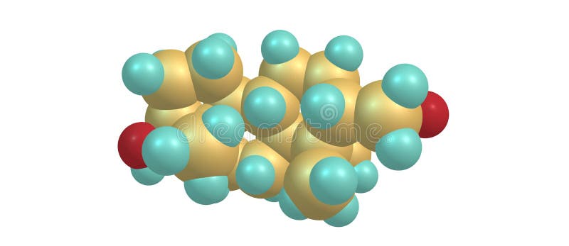 Dihydrotestosterone Molecular Structure Isolated on White Stock ...