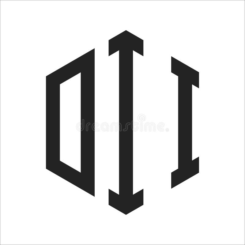 DII Logo Design. Initial Letter DII Monogram Logo Using Hexagon Shape ...