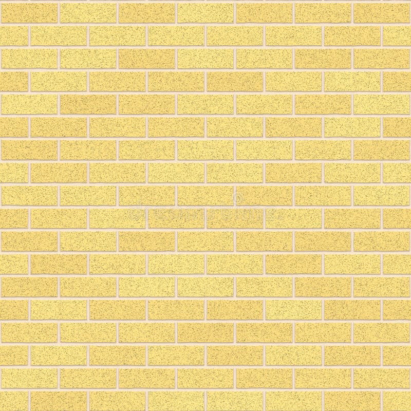 Dijon Yellow Clay Bricks Seamless Texture Stock Illustration ...