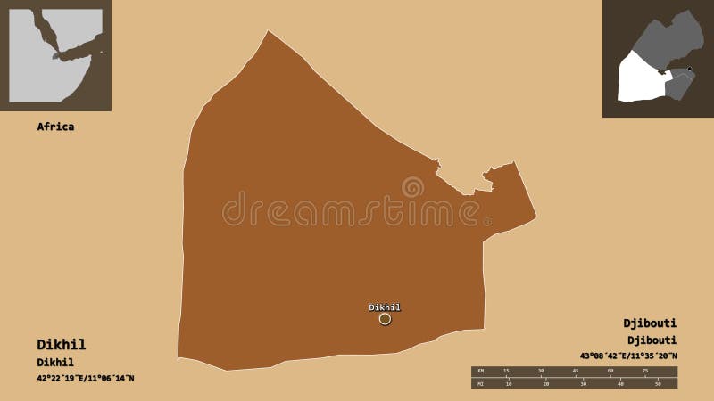 Dikhil, Region of Djibouti,. Previews. Administrative Stock ...