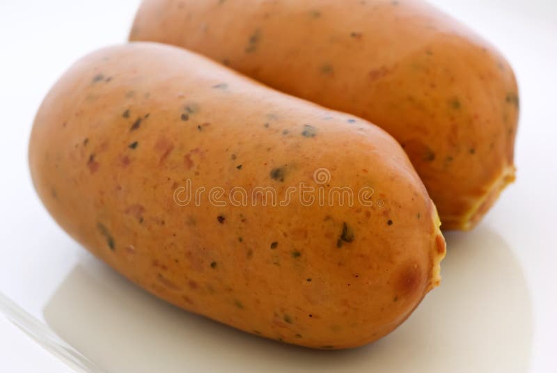 Dikke Braadworst stock afbeelding. Image of heet, calorie - 9147369