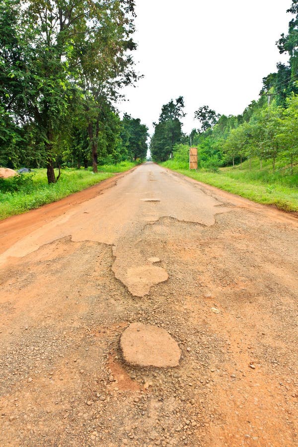 Dilapidated road stock image. Image of abstract, difficult - 38180035