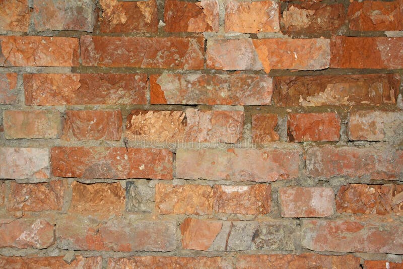 Dilapidated brick wall stock image. Image of abstract - 69477645