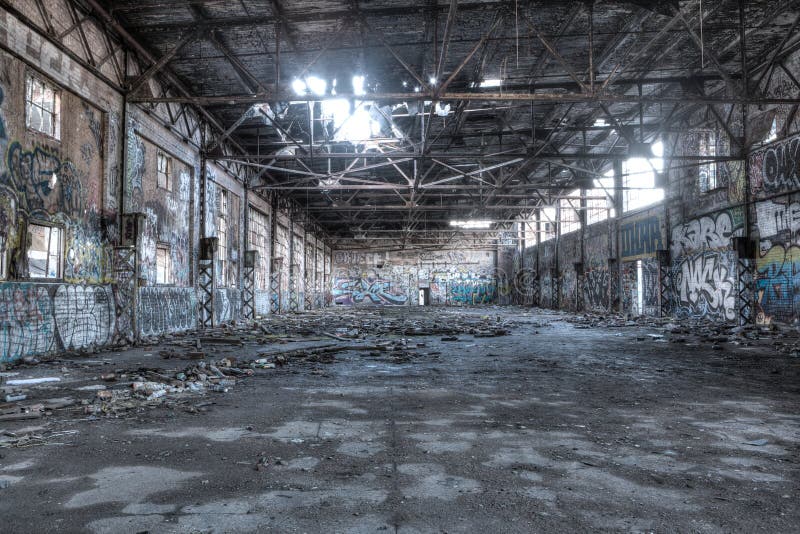Interior of Abandoned Factory Stock Image - Image of abandoned, rusty ...