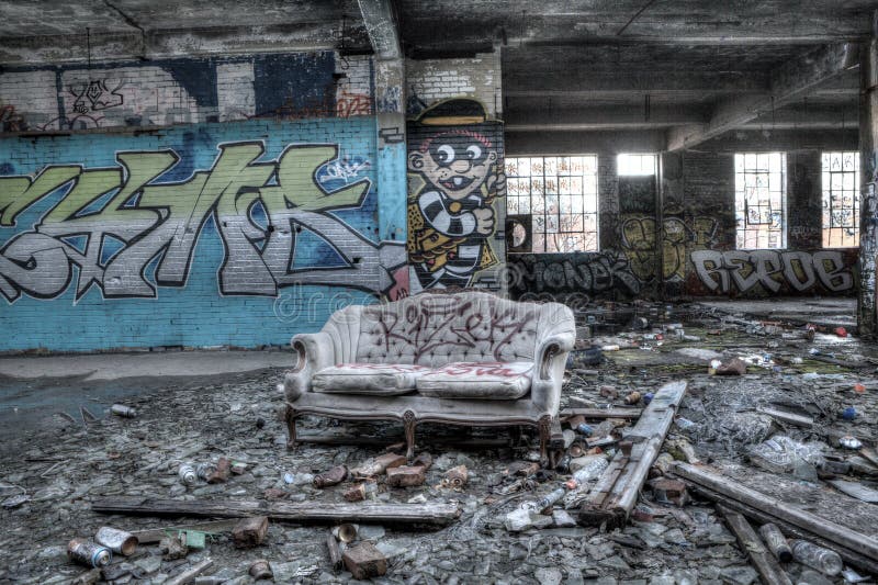 Dilapidated Building Interior Editorial Image - Image of damaged, messy ...