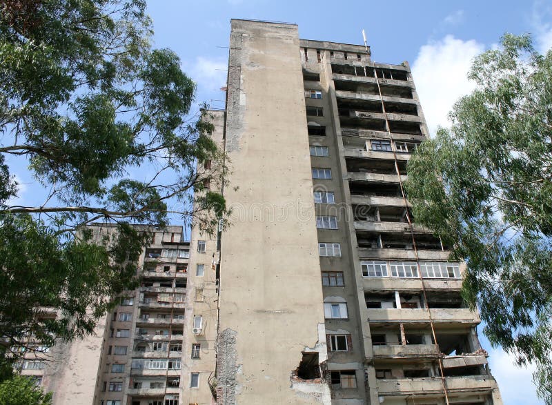 Dilapidated buildings stock photo. Image of multistoried - 17012504