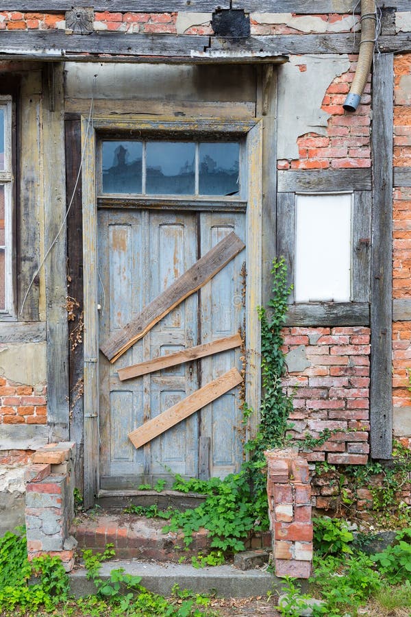 Decayed front door stock photo. Image of real, architecture - 18205862