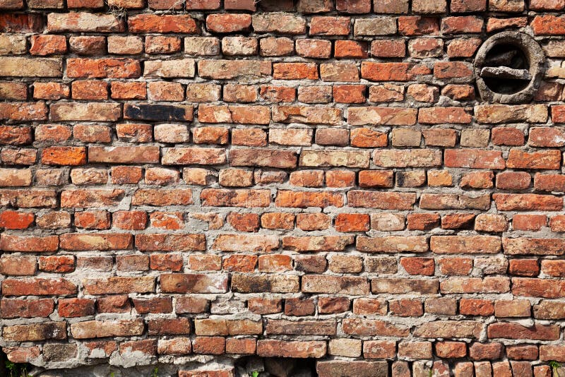 Brick wall, dilapidated stock photo. Image of backdrop - 177470412