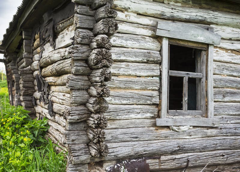 Dilapidated Old Wooden Rustic House Stock Image - Image of rural ...