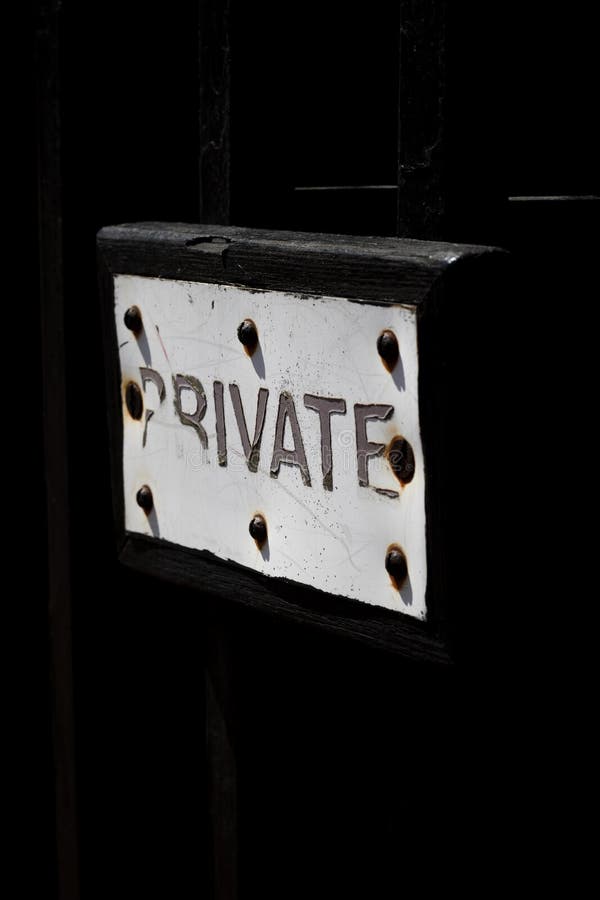 Private sign stock photo. Image of ornate, england, metal - 41815232