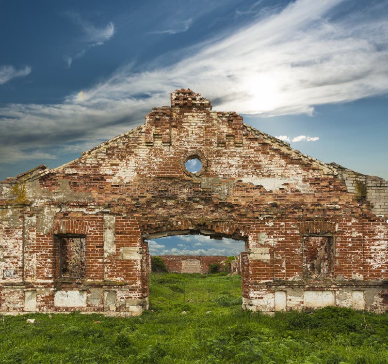 Dilapidated Stud Farm 19th Century Stock Photo - Image of rural ...