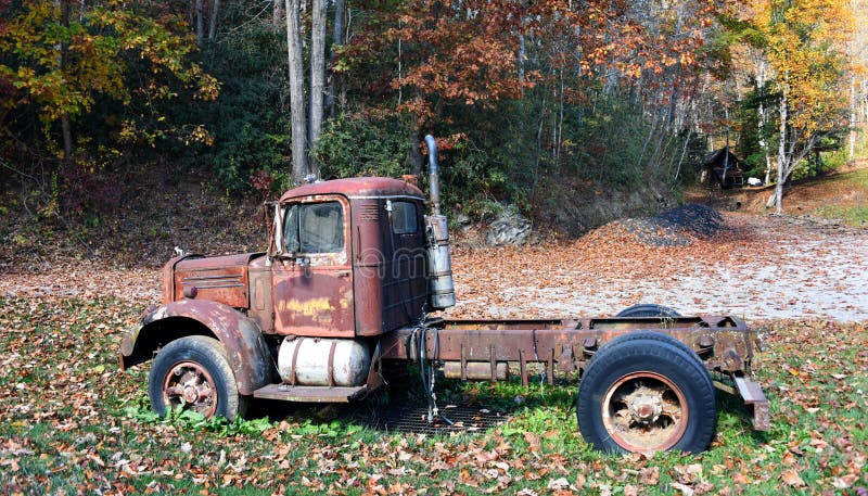 Dilapidated Truck with Rusting Exterior Stock Image - Image of wreck ...