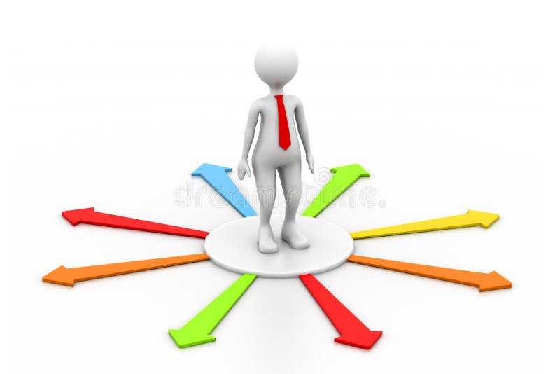 Dilema de las opciones stock de ilustración. Ilustración de oportunidad ...