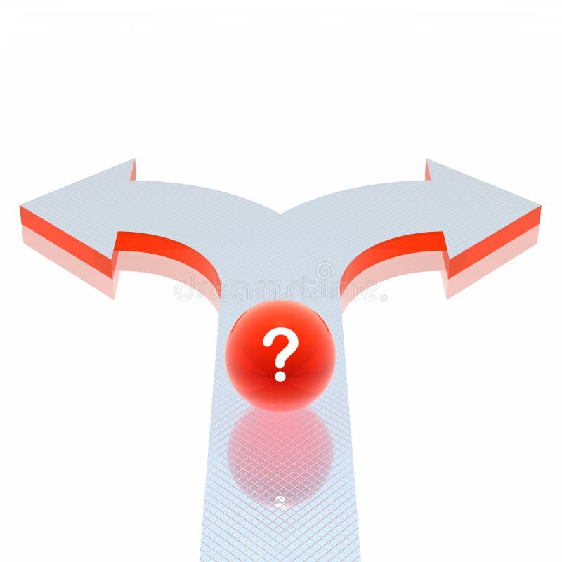 Dilemma stock illustration. Illustration of business, education - 6113255