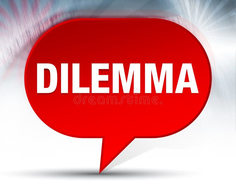 Dilemma Red Banner Abstract Background Stock Illustration ...