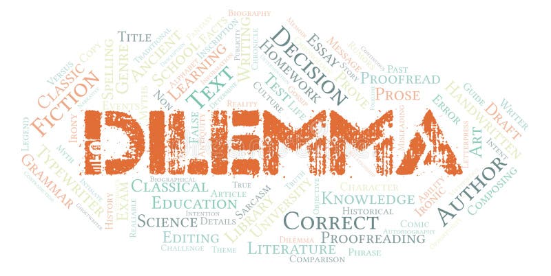 Dilemma Typography Stock Illustrations – 88 Dilemma Typography Stock ...