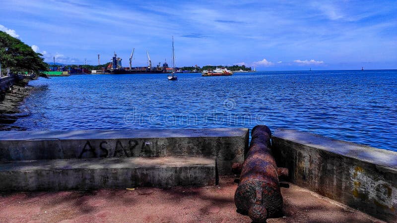 Dili Harbor during Daylight. Stock Image - Image of terrain, water ...