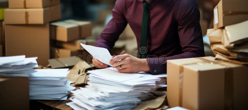 Diligent Professional: Handsome Young Man Engrossed in Tasks ...