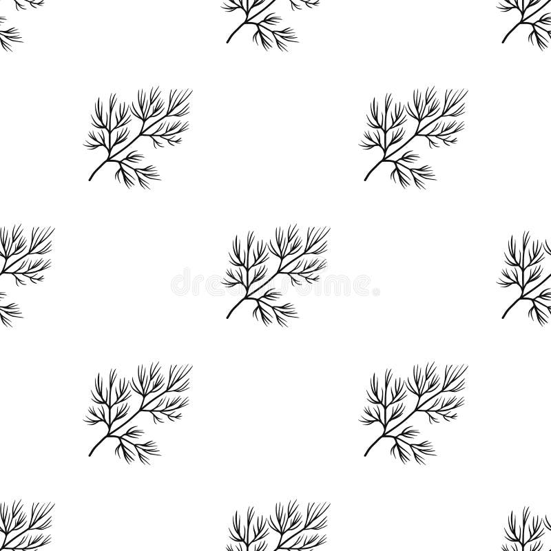 Dill Icon in Black Style Isolated on White Background. Herb an Spices ...