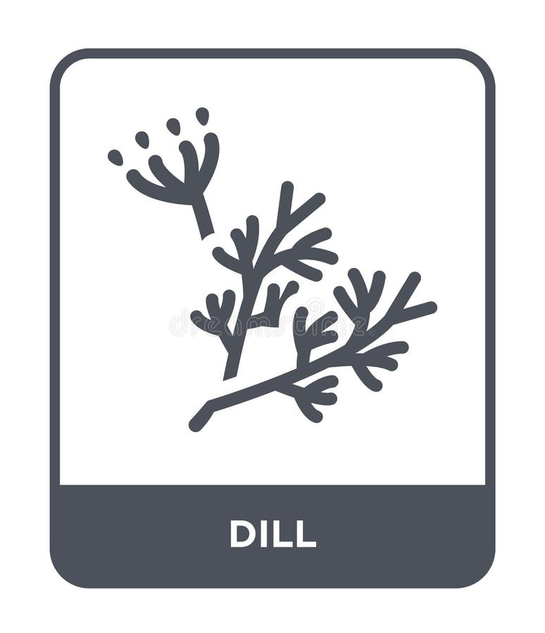 Dill Icon in Trendy Design Style. Dill Icon Isolated on White ...
