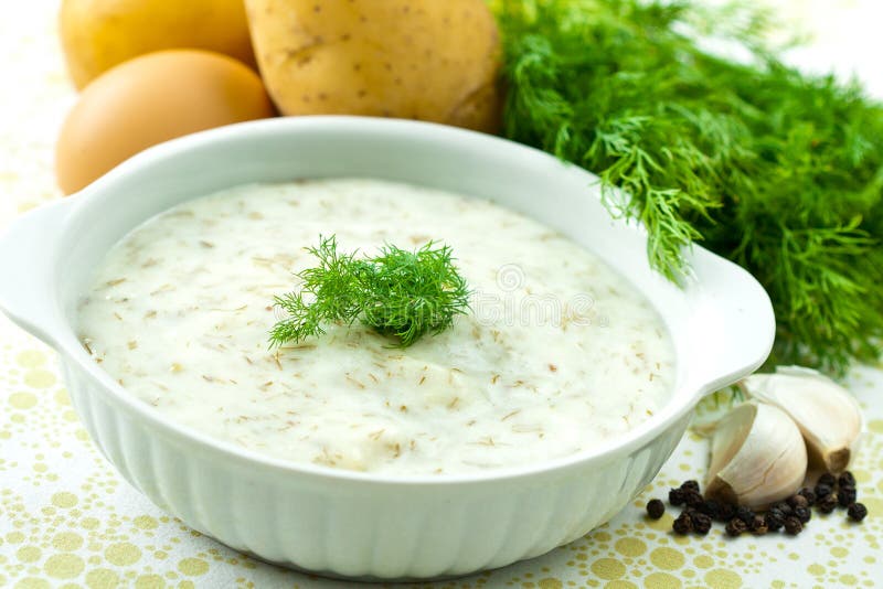 Dill soup stock photo. Image of gourmet, herbs, homemade - 25516988