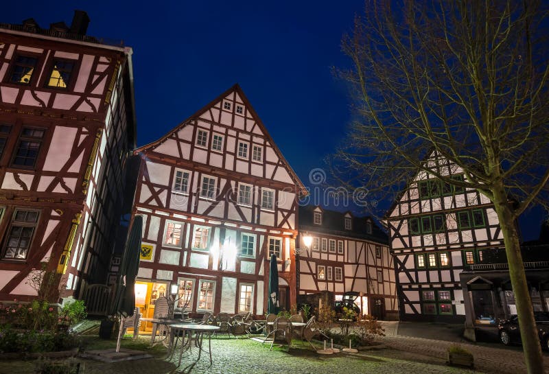Dillenburg Historic City Germany in the Evening Stock Image - Image of ...