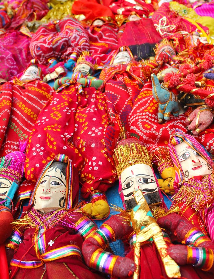 Dilli Haat, Rajasthani Puppet Stock Photo - Image of instrument, sale ...
