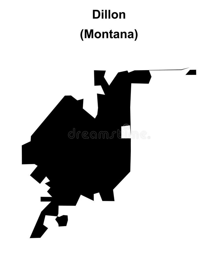 Dillon Outline Map Stock Illustrations – 17 Dillon Outline Map Stock ...