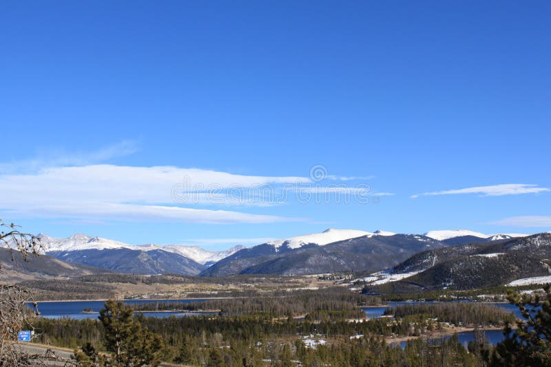 Dillon Reservoir stock image. Image of winter, lake, snow - 31090375