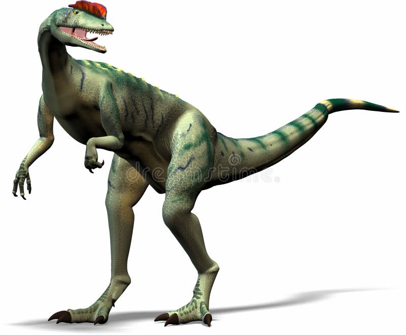 Dilophosaurus stock illustration. Illustration of isolated - 1710124