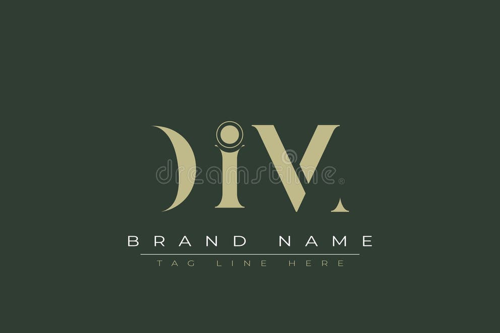 DIM Abstract Letter Logo Design Stock Illustration - Illustration of ...