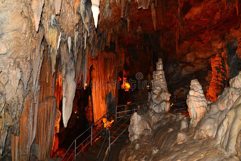 Dim Cave - Antalya stock image. Image of formation, wadi - 266717793