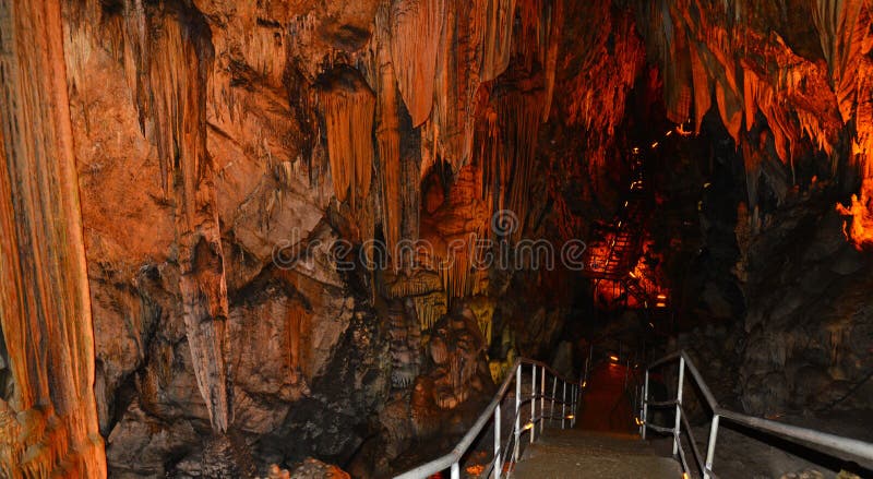 Dim Cave - Antalya stock photo. Image of caving, soil - 266717878