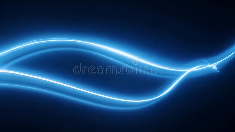 Dim Glowing Arcs in Electric Blue, Transitioning Gradually Stock Video ...