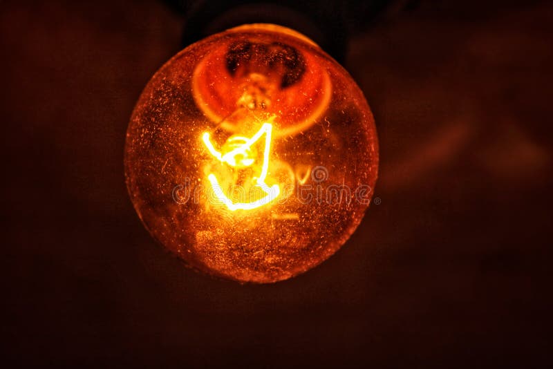 A Dim Bulb stock photo. Image of glowing, bulb, fuse - 125399296