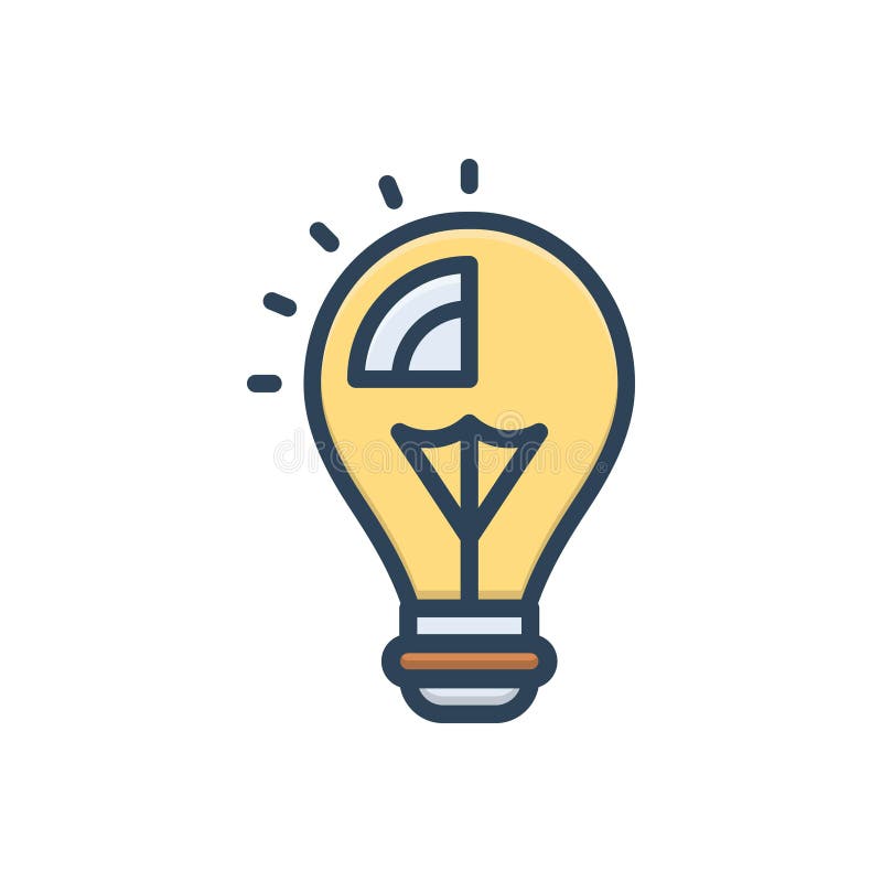 Color Illustration Icon for Dim, Hazy and Misty Stock Illustration ...