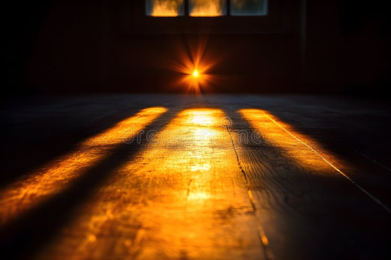 A Dim Light in a Dark Isolated Room Stock Photo - Image of simplicity ...