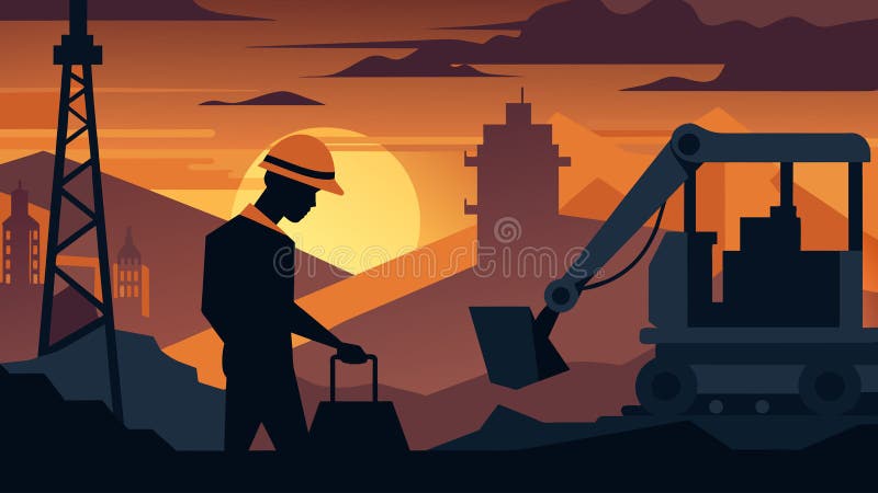 A Construction Worker Using a Pneumatic Formwork System To Easily Adjust and Mold Concrete into ...