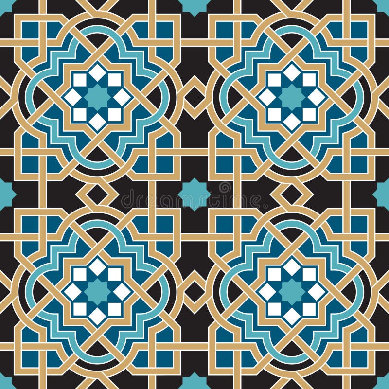 Dim Seamless Pattern Three stock vector. Illustration of pattern - 35297972