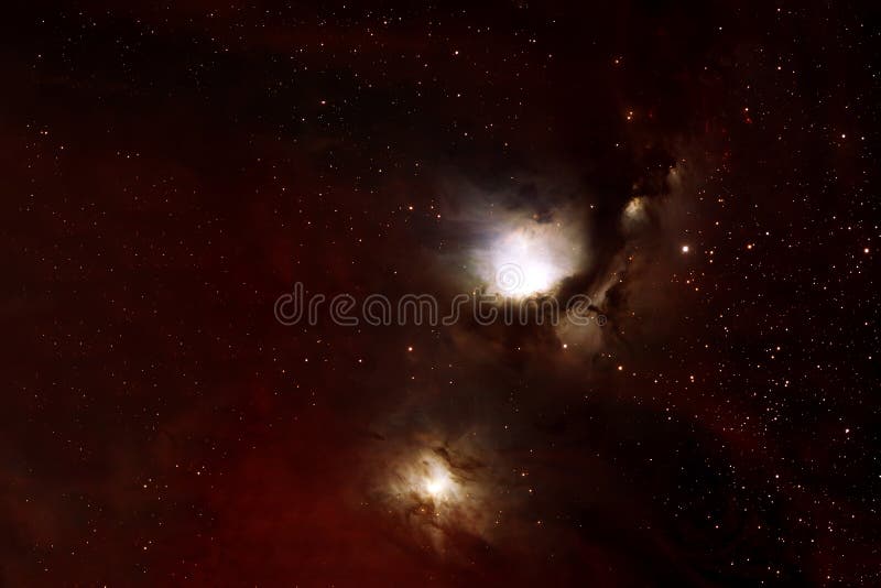 Dim Space Nebula with Stars and Light. Elements of this Image Furnished ...