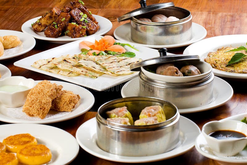 Dim sum carts stock photo. Image of dessert, green, market - 3561692