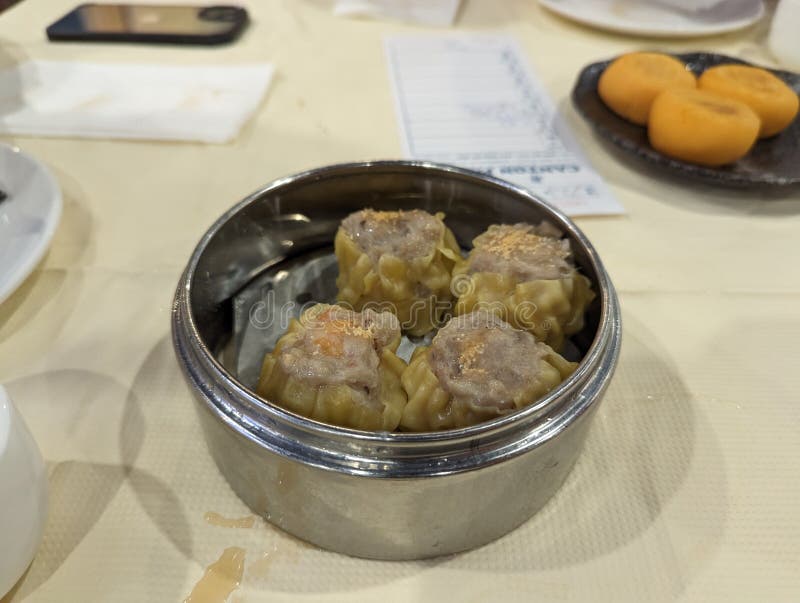 Dim sum appetizer pork stock photo. Image of curry, lunch - 262779846