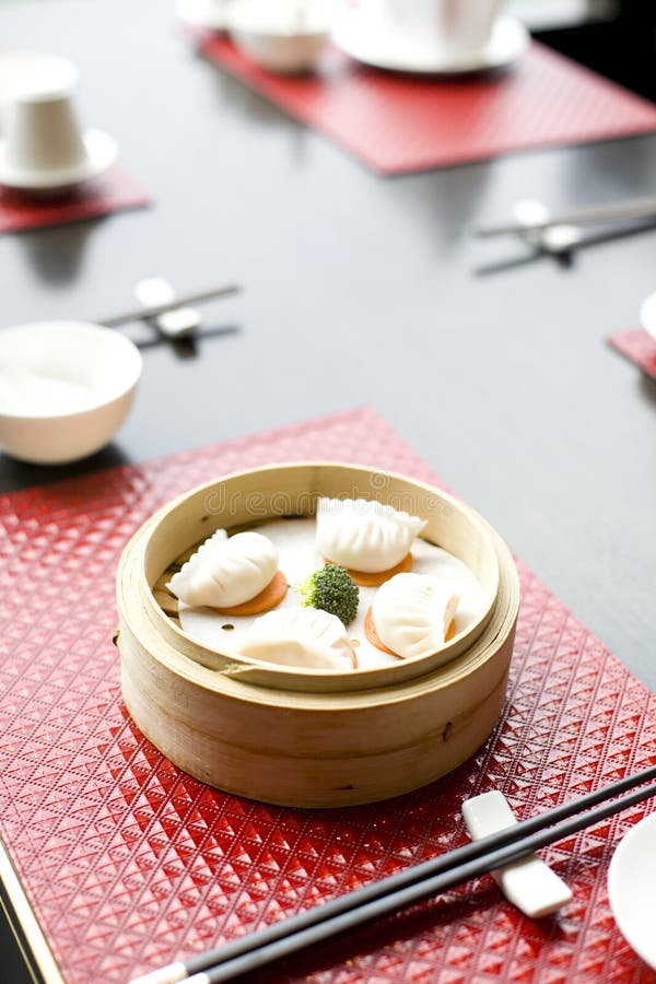 Dim sum in bamboo basket stock photo. Image of chinese - 28092580