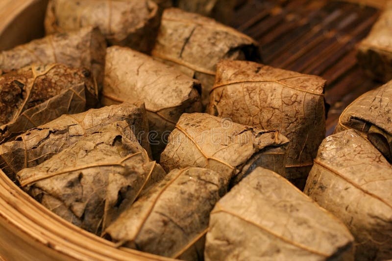 Dim Sum-glutinous Rice Wrapped In Lotus Leaf Picture. Image: 4579924