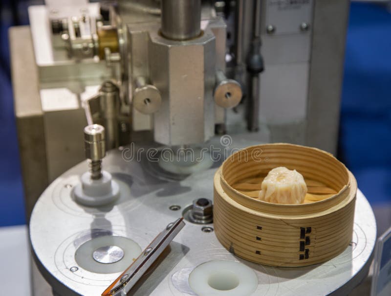 Dim sum making machine stock photo. Image of manufacturing - 140976772